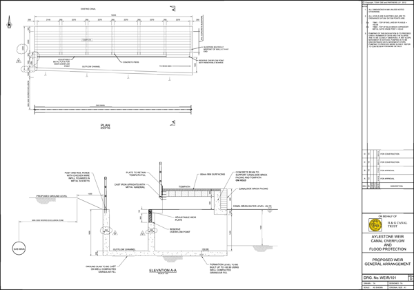 Spring 2013 - Aylestone Overflow Weir Plans - Herefordshire and ...