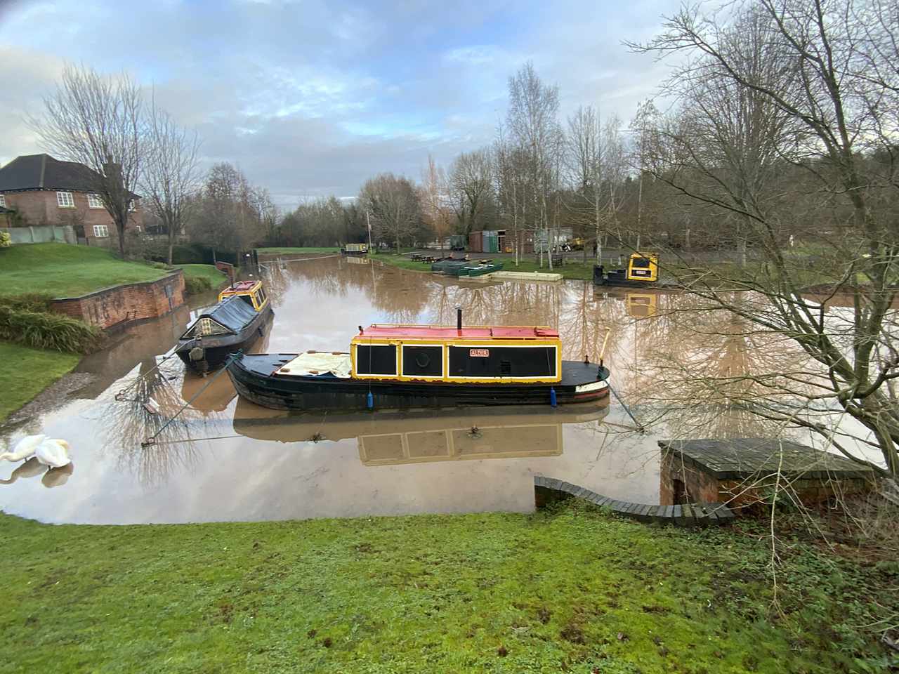 Flooding at Over - January 2024 - Herefordshire and Gloucestershire ...